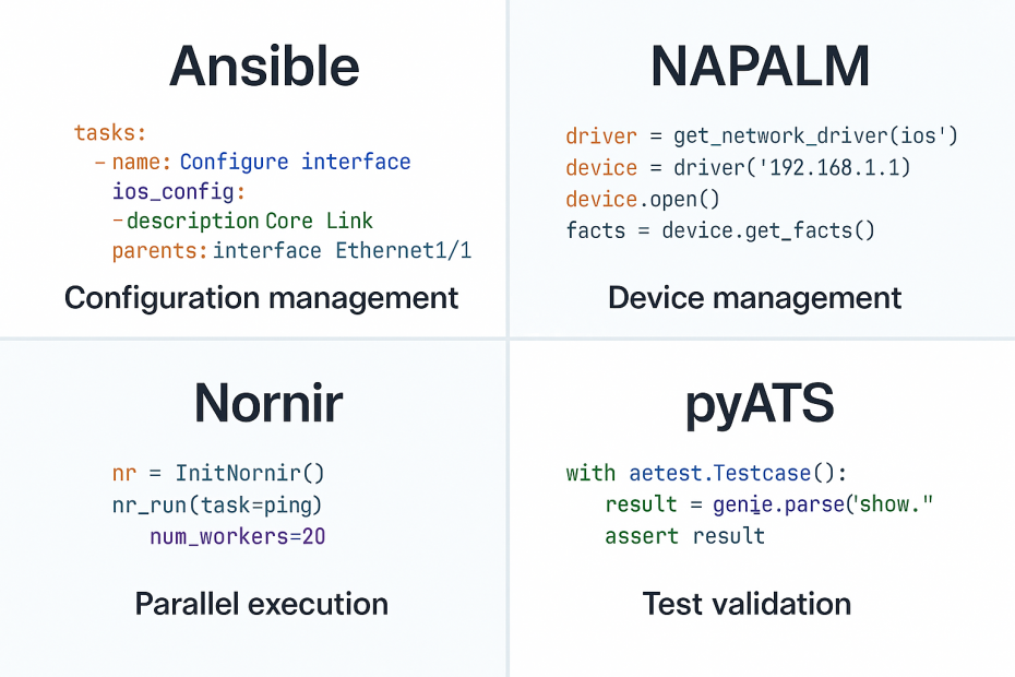 Cisco pyATS blog 4: pyATS vs Ansible and Other Automation Tools - RichardKilleen